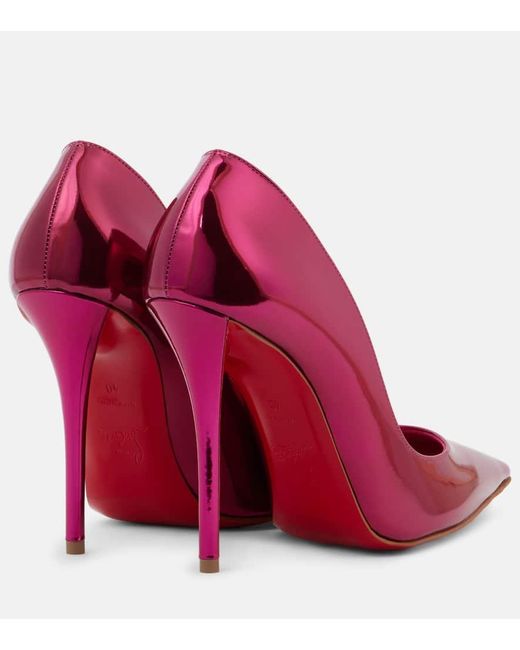 Christian Louboutin Miss Z 100 Leather Pumps in Purple | Lyst