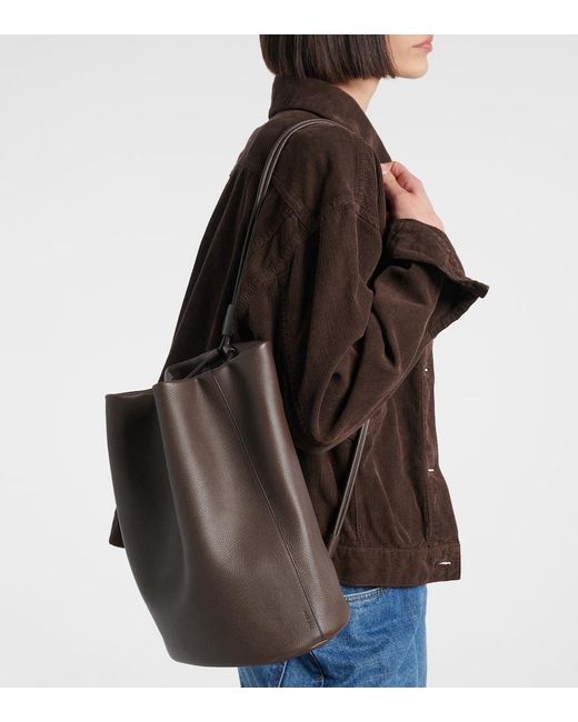 The Row Joe Leather Backpack in Brown | Lyst