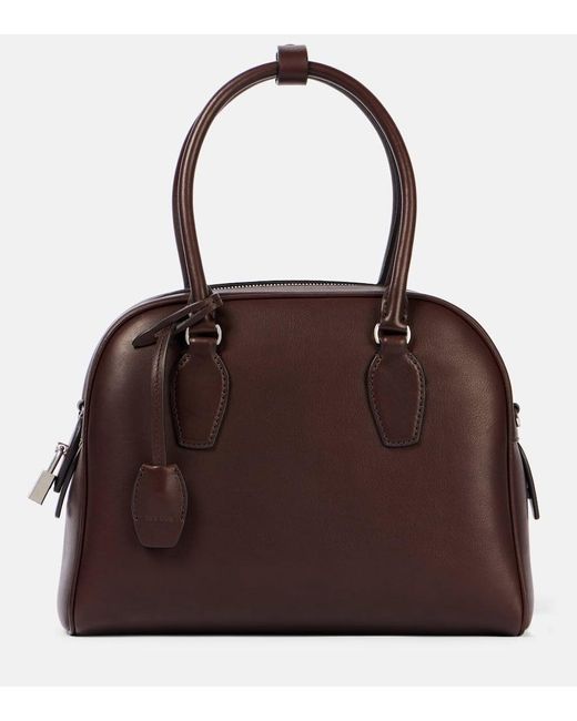 The Row India 12.00 Leather Tote Bag in Brown | Lyst