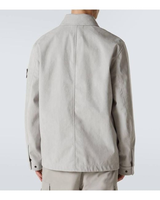 Stone Island Ghost Compass Field Jacket in Grey for Men | Lyst UK