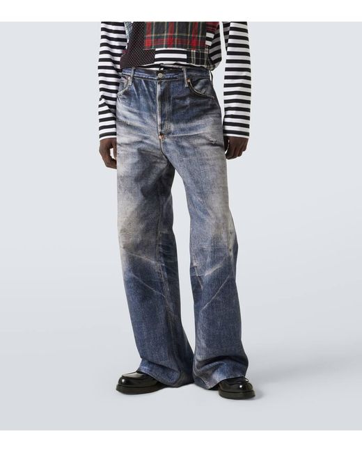 Junya Watanabe X Levi's High-Rise Flared Jeans in Blue for Men | Lyst