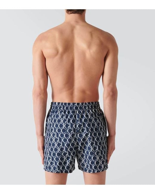 Gucci Maxi Swim Trunks in Blue for Men | Lyst