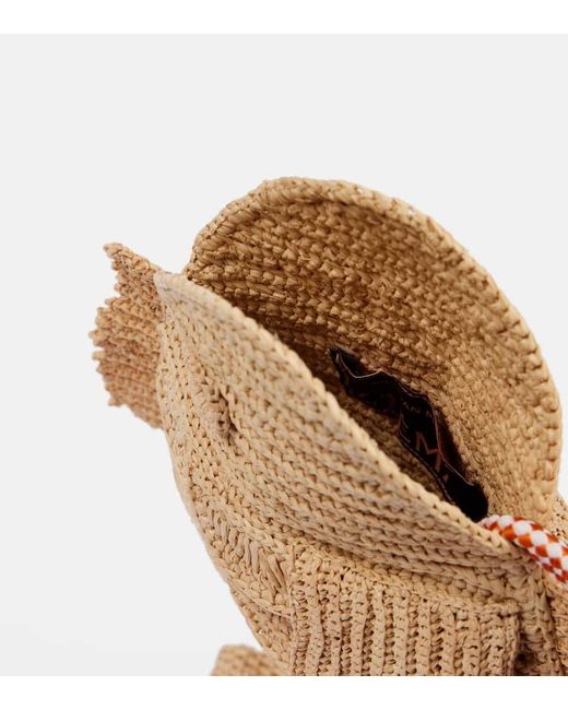 ALÉMAIS Horizon Crochet Raffia Crossbody Bag in Natural | Lyst
