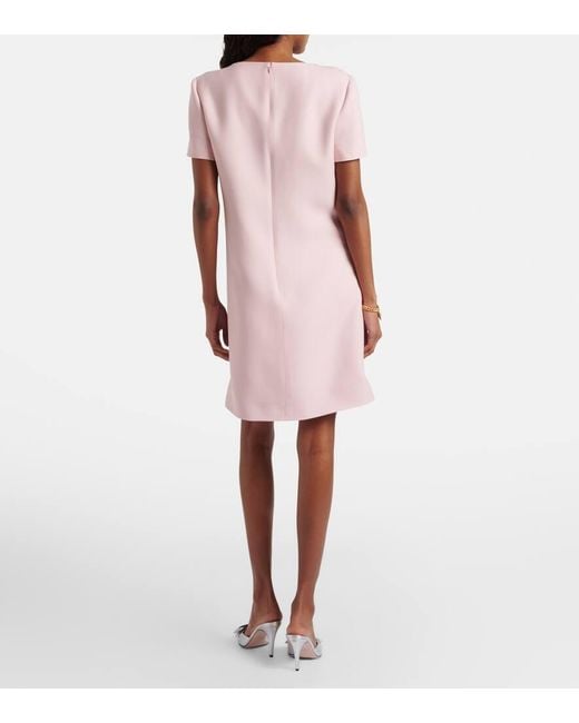 Valentino Crepe Couture Minidress in Pink | Lyst UK