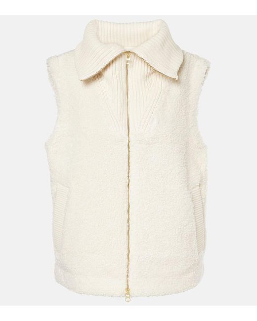 Varley Teddy Vest in Natural | Lyst