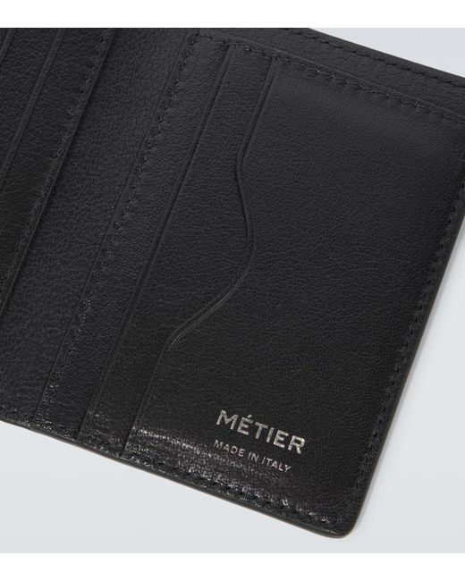 Metier Leather Card Holder in Black for Men | Lyst