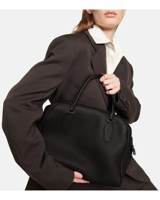 The Row India 12.00 Bag In Leather in Black | Lyst