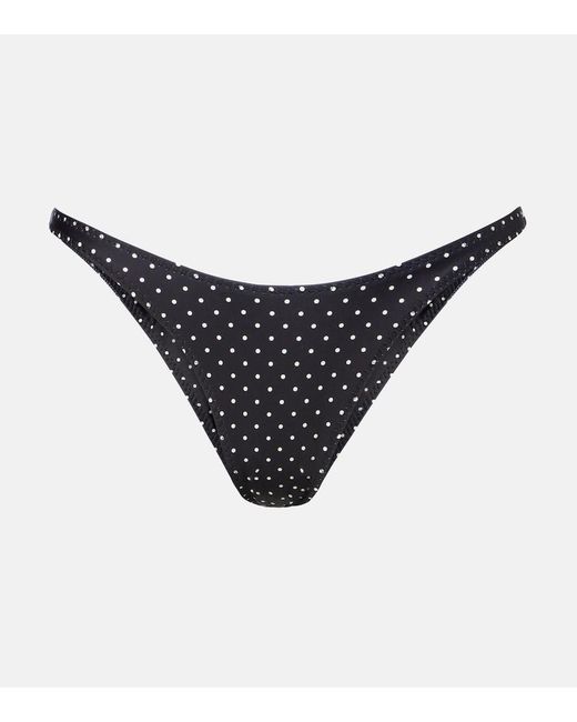 SAME 90's Polka-Dot Bikini Bottoms in Black | Lyst UK