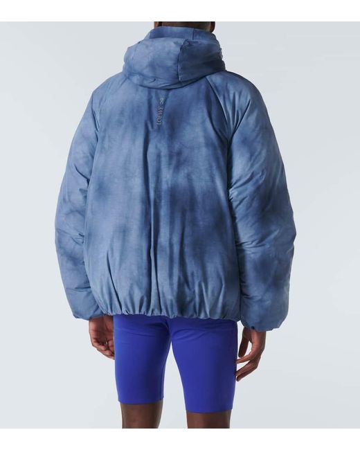 Loewe X On Tie-Dye Technical Puffer Jacket in Blue for Men | Lyst