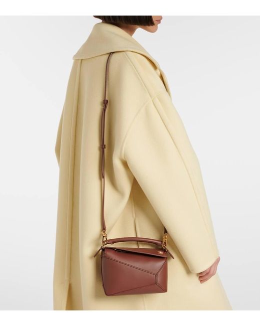 Loewe X Suna Fujita Puzzle Edge Hamster Mini Crossbody Bag in Brown | Lyst