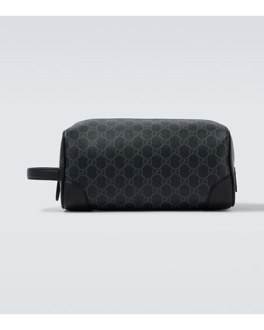 Gucci Gg Canvas Medium Vanity Bag in Black for Men | Lyst