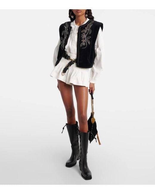 Paris Texas Roxanne 45 Leather Knee-High Boots in Black | Lyst UK