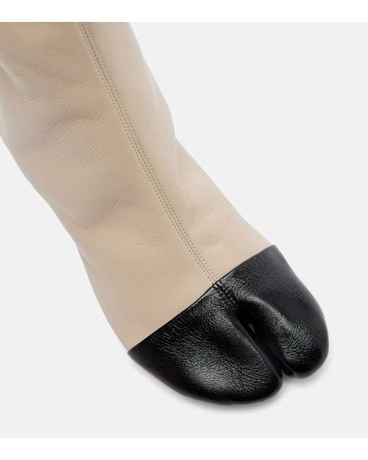 Christen Tabi 75 Leather Ankle Boots in Natural | Lyst UK