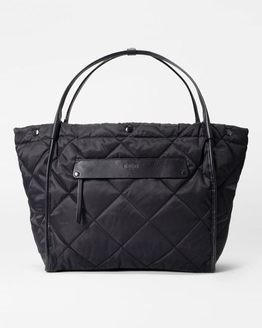 MZ Wallace Synthetic Black Quilted Large Madison Shopper | Lyst Australia