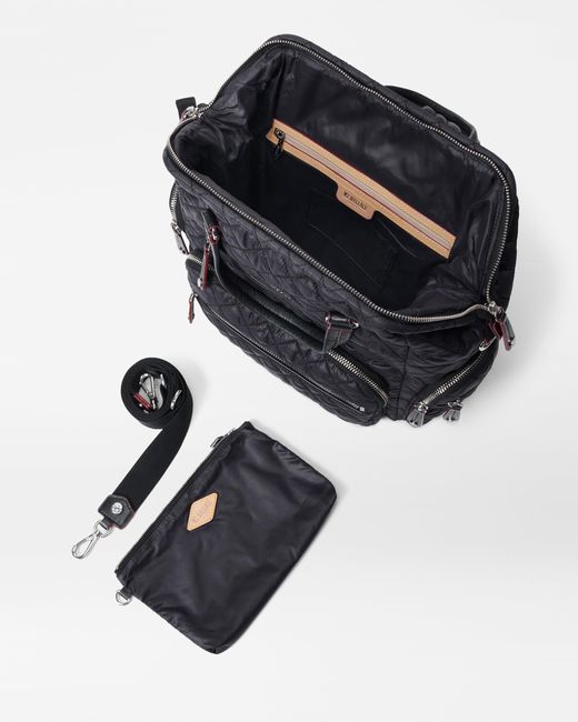 MZ Wallace Black Crosby Frame Backpack Ii in Blue | Lyst