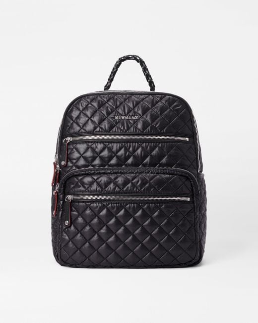 MZ Wallace Black Crosby Backpack | Lyst Canada