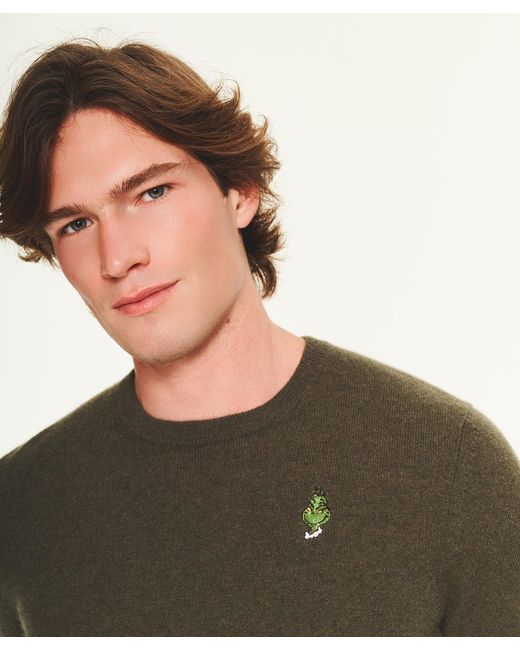 NAADAM Dr. Seuss The Grinch Cashmere Holiday Sweater in Green for Men ...