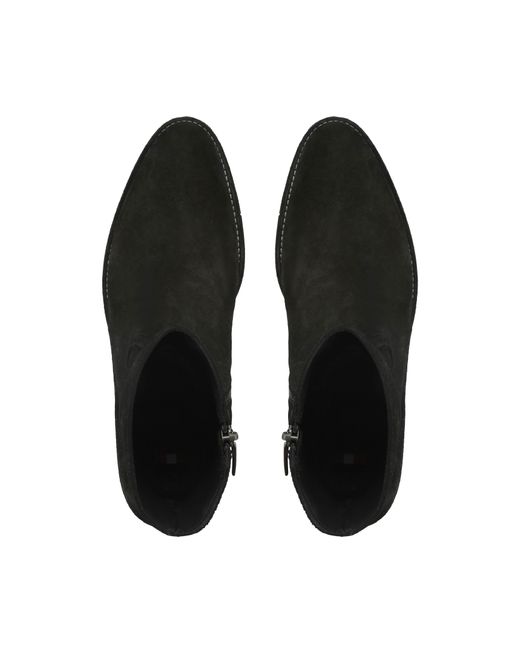 Naked Wolfe Man Italian Suede James Dean Tribute Boots in Black | Lyst