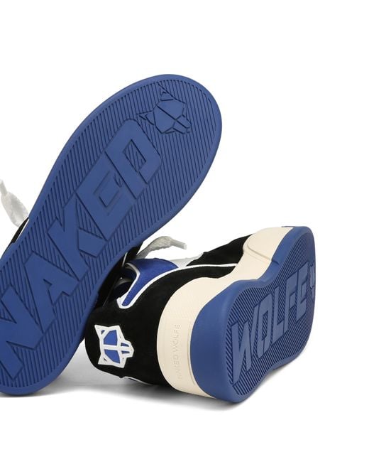naked-wolfe-slip-on-nubuck-leather-sneakers-in-blue-lyst