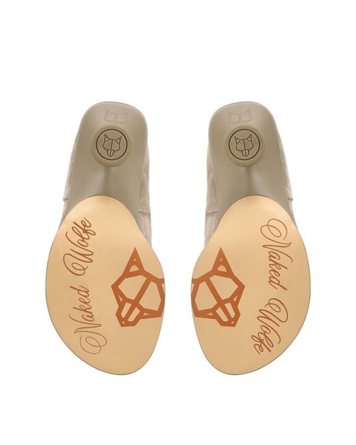 Naked Wolfe Kindly Stone Suede in Natural | Lyst UK