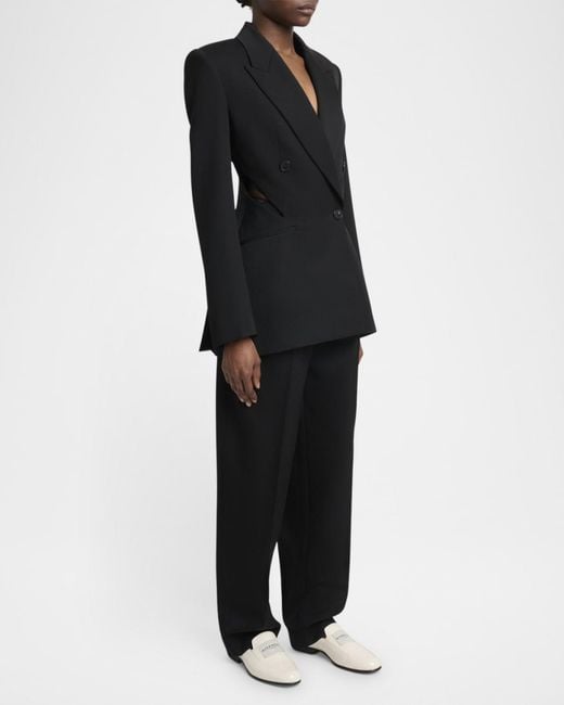 Givenchy Leather Label Loafers in White | Lyst