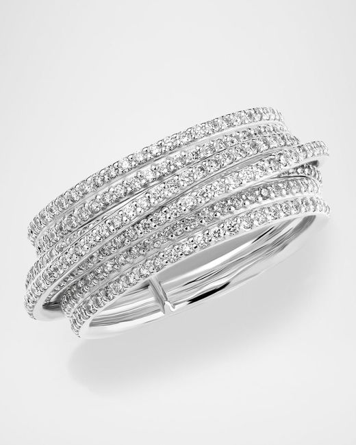 Lana Jewelry 14K Kinetic Spinner Diamond Ring in Gray | Lyst