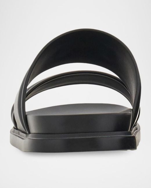 Ferragamo Apos;S Saint Bartheva Padded Leather Double-Strap Slide ...