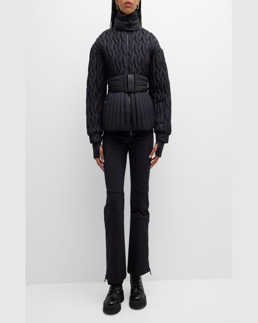 Moncler Maipo Braided Stitch Puffer Jacket in Blue | Lyst