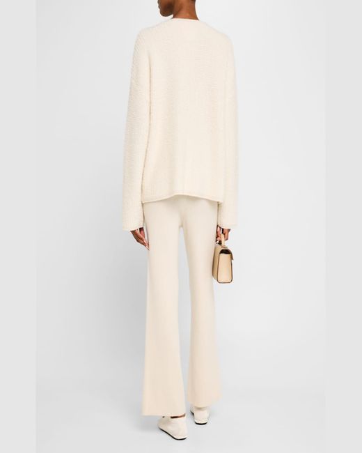 Lisa Yang Elsa Terry-Knit Cashmere Sweater in Natural | Lyst