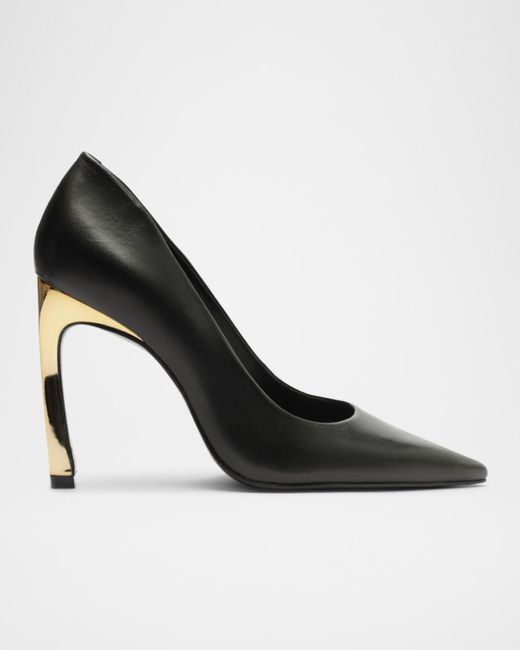 SCHUTZ SHOES Lou Curve Stiletto Pumps in Black | Lyst