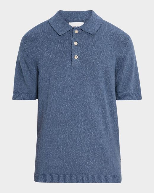 NN07 Randy Boucle Polo Shirt in Blue for Men | Lyst