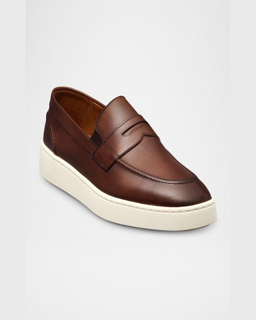 Allen Edmonds Randolph 2.0 Leather Slip-On Sneakers in Brown for Men | Lyst