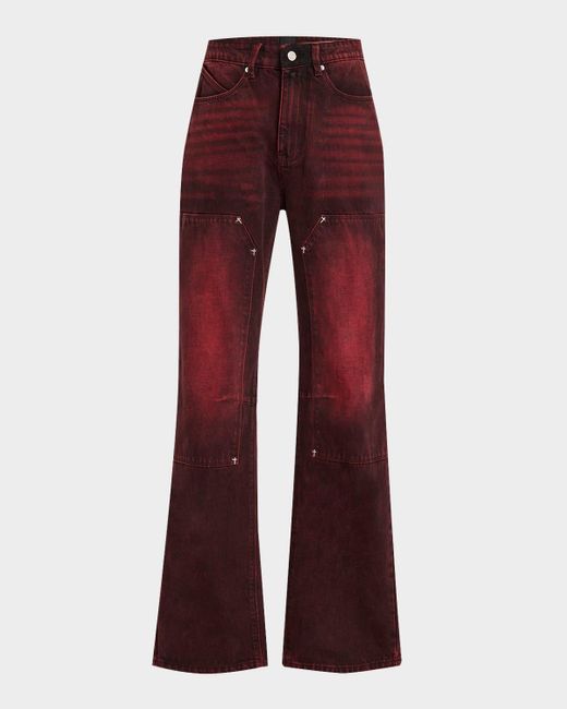 RTA Ricardo Grain Wash Jeans in Red for Men | Lyst