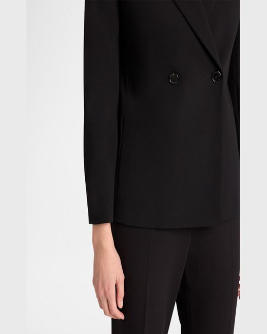 The Row Wallis Double-Breasted Blazer Jacket in Black | Lyst