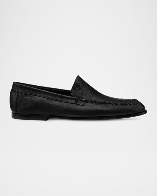Stuart Weitzman Montauk Venetian Moccasin Loafers in Black for Men | Lyst