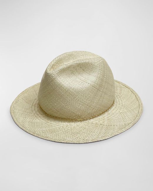 Van Palma Luisa Straw Hat With Chain in Natural | Lyst