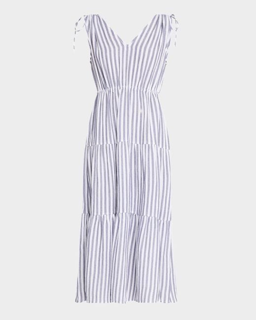 Rails Suzette Striped Midi Dress in Blue | Lyst