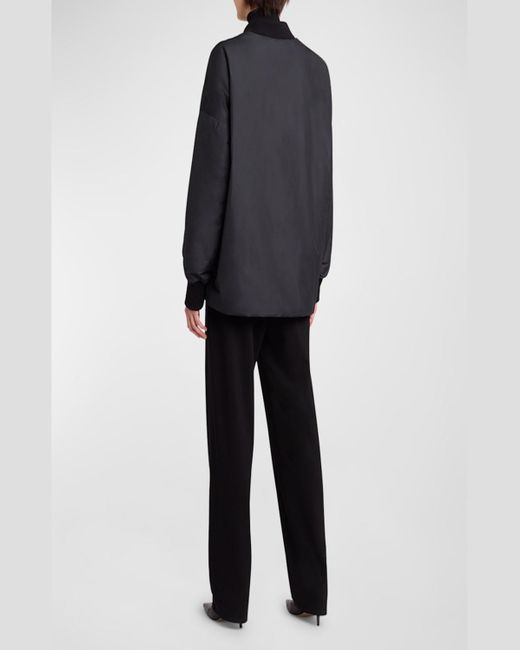 The Row Vito Technical Nylon Bomber Jacket in Gray | Lyst