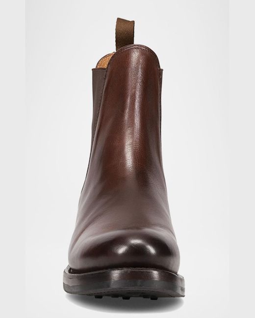 Frye Dylan Leather Chelsea Boots in Brown for Men | Lyst