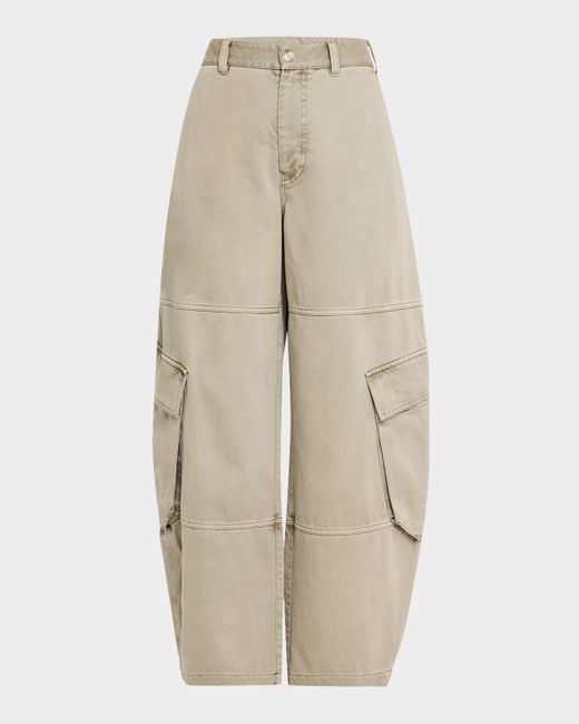 FRAME The Bubble Cargo Pants in Natural | Lyst