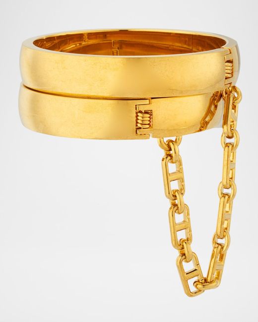 Tom Ford Whitney Double Bangle Bracelet in Yellow | Lyst