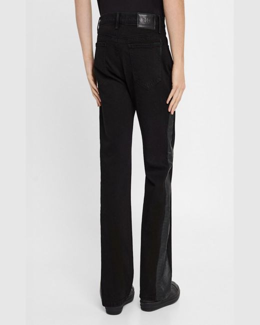 RTA Zed Denim Jeans With Snake Panels in Black for Men | Lyst