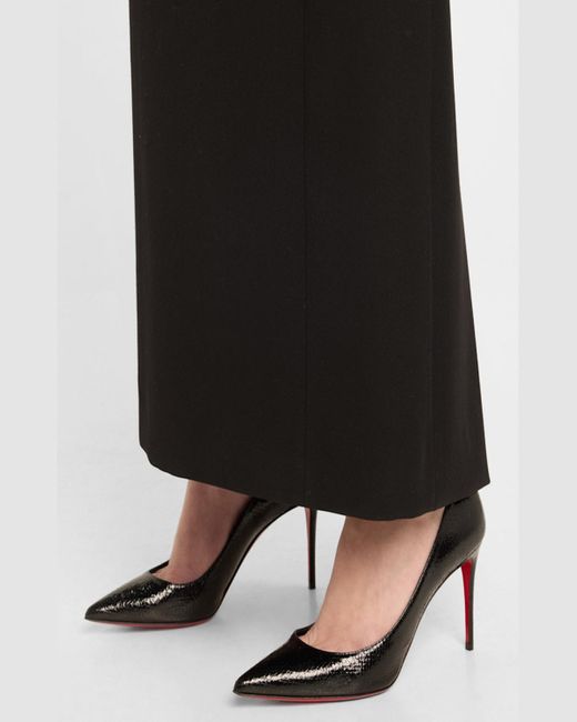 Christian Louboutin Kate Specchio Sole Leather Pumps in Black | Lyst