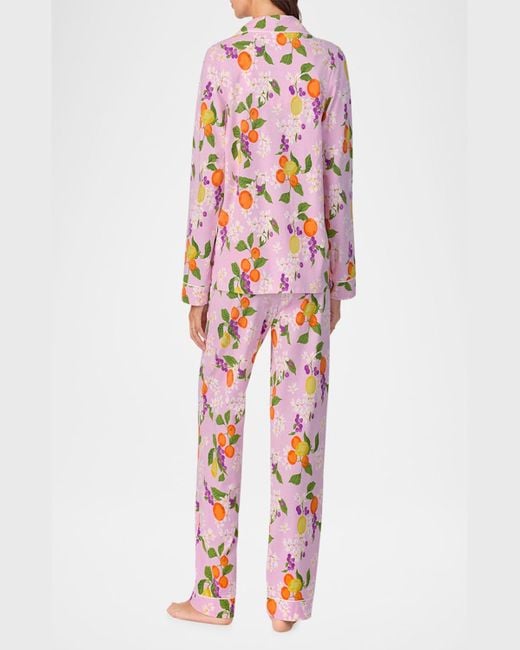 Bedhead Fruit-Print Organic Cotton Jersey Pajama Set in White | Lyst