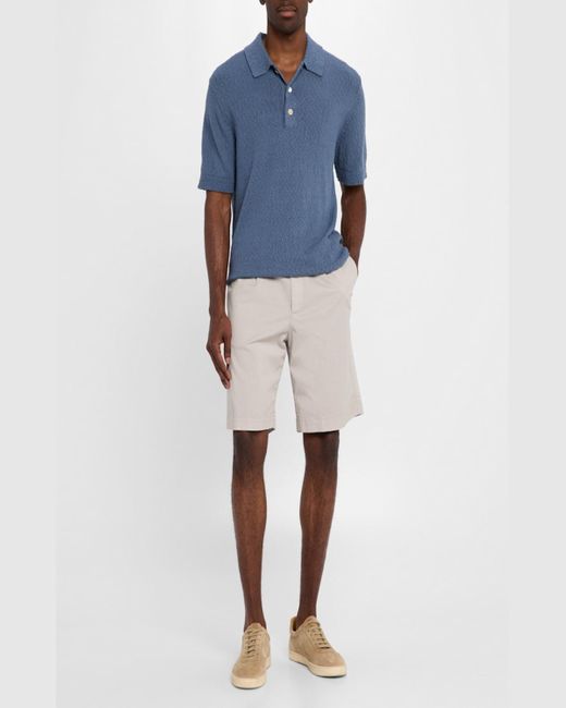 NN07 Randy Boucle Polo Shirt in Blue for Men | Lyst