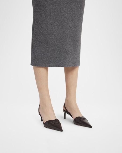 Tom Ford Eva Soft Calf Leather Slingback Pumps in Brown | Lyst