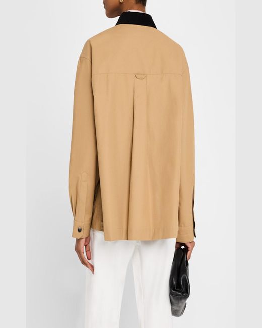 Maria McManus Oversized Field Jacket in Natural | Lyst