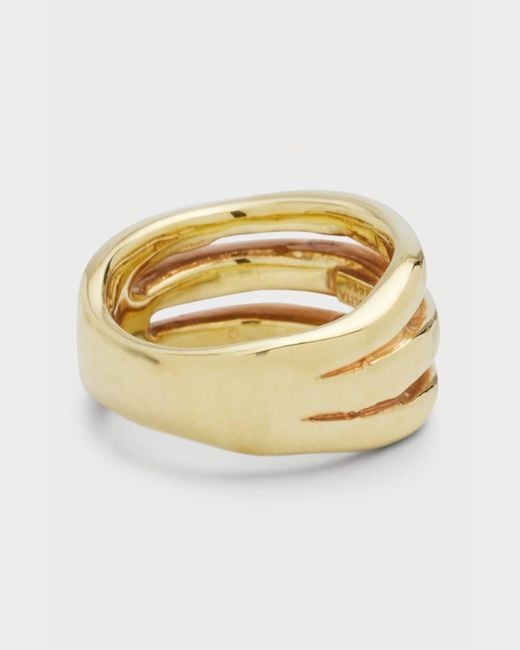 Ippolita Smooth Squiggle Triple Band Ring in Metallic | Lyst