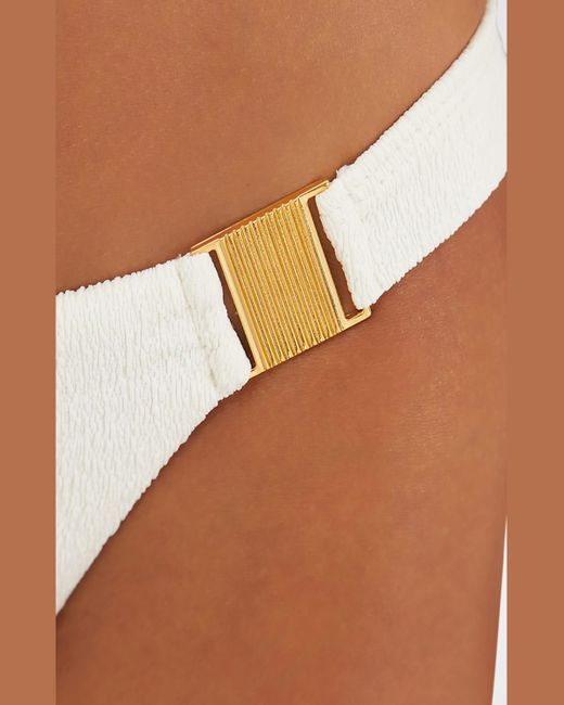 ViX Firenze Becky Cheeky Bikini Bottoms in White | Lyst