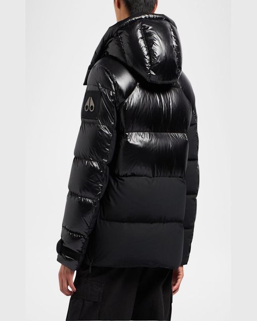 Moose Knuckles Adams Peak Down Jacket in Black for Men | Lyst